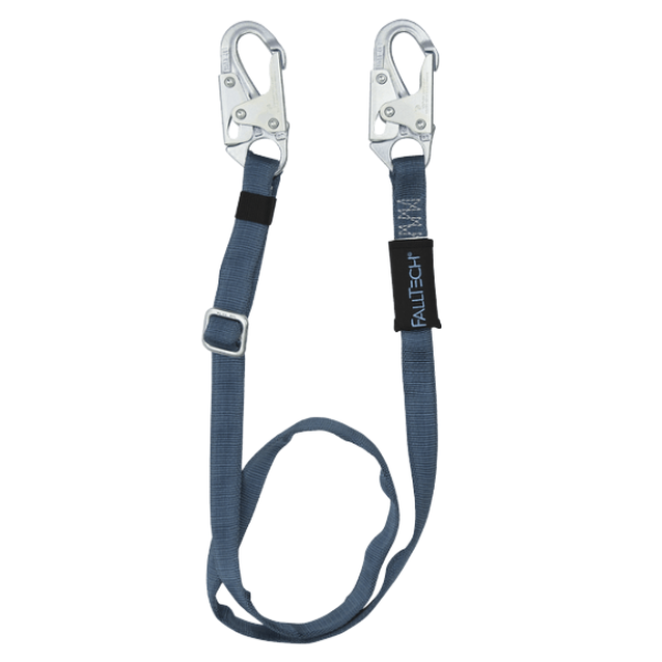 FallTech 8209 - Adjustable Length Restraint Lanyard w/ Steel Snap Hooks ...
