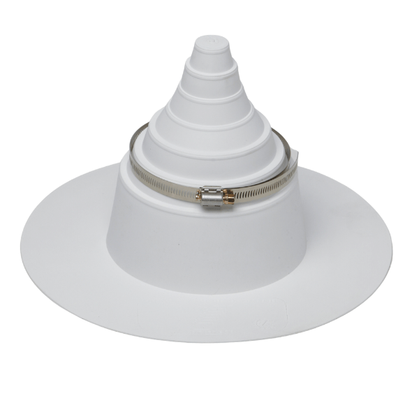 Portals Plus Medium Pipe Boot White TPO 1"-6"