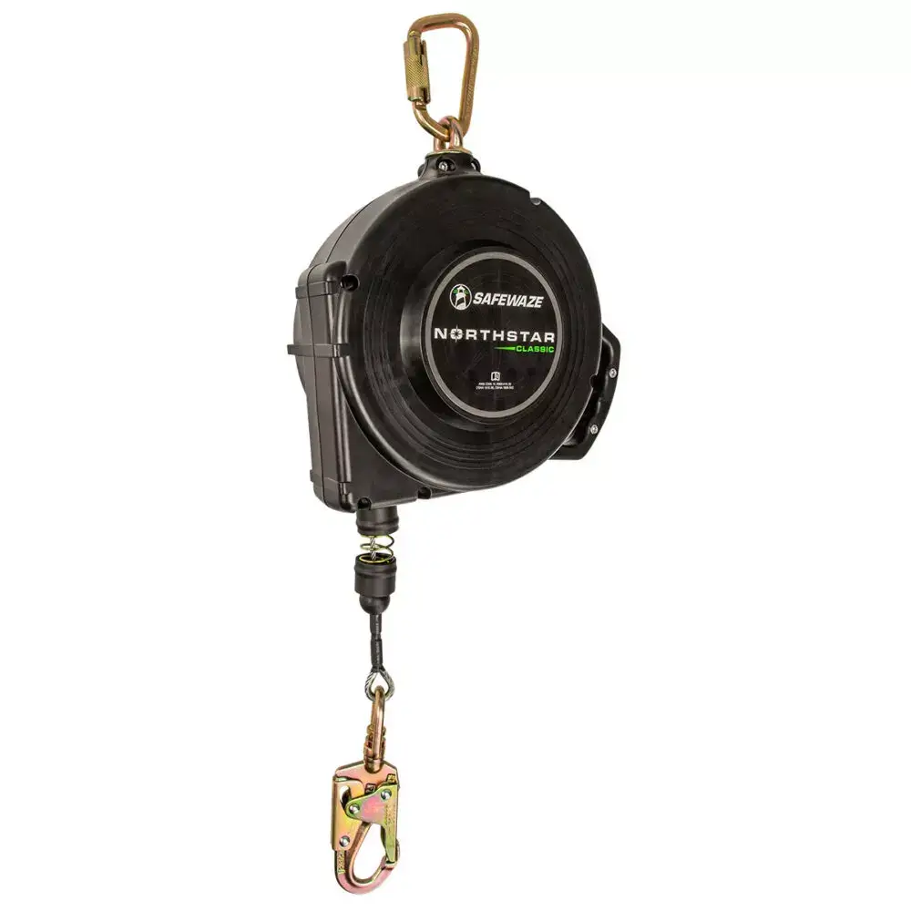 SafeWaze FS-EX10-100-G Class B 100' Poly Housing Retractable Lifeline ...