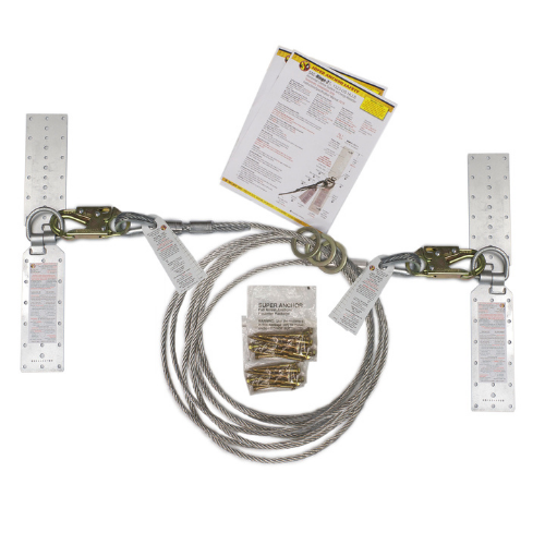 Super Anchor Safety 1324 - Horizontal Lifeline System, 20ft, 30 degree ...