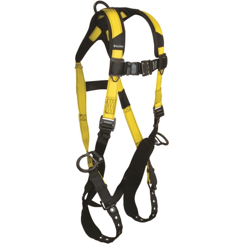 FallTech 7023B Journeyman Flex Harness, 3 D-ring, TB Legs, QC Chest, Unift