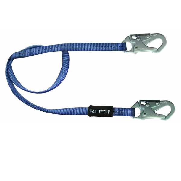 FallTech 8203 - Web Restraint Lanyard, Fixed-Length w/ Steel Snap Hooks ...