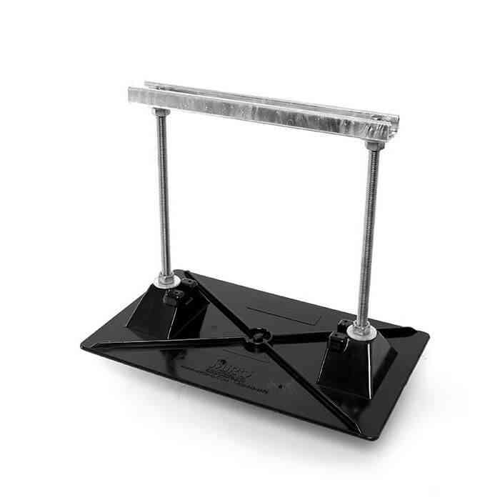 MIRO 8" Base Strut Rooftop Pipe Support - Adjustable 3.5" to 12.875" Height