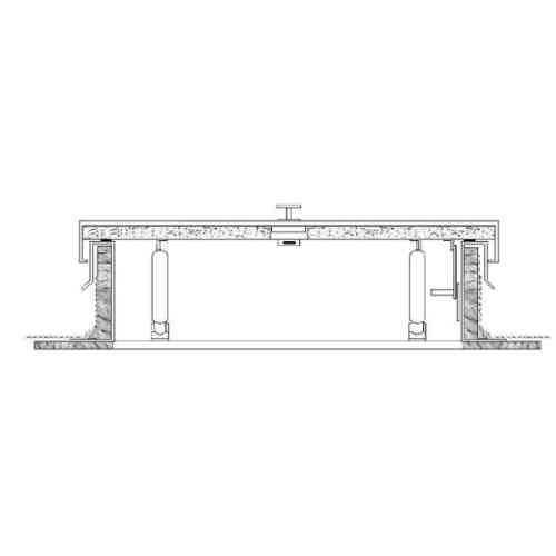 JL Industries RHR-1 30 × 36 Retrofit Galvanized Steel Roof Hatch ...